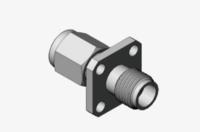 China Male to Female 2.4mm RF Adapter with Passivated Plating and Stainless Steel Material for sale