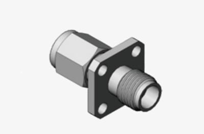 China Male to Female 2.4mm RF Adapter with Passivated Plating and Stainless Steel Material for sale