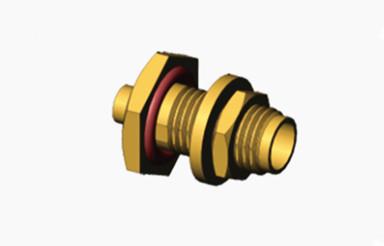 China K2.92 Female Bulkhead RF Connector for 2 Semi-rigid / flexible Cable 50Ohm Impendence for sale