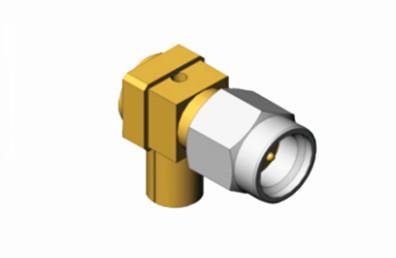 China Stainless Steel K2.92 Series Male Right Angle RF Coaxial Connector Plug for sale