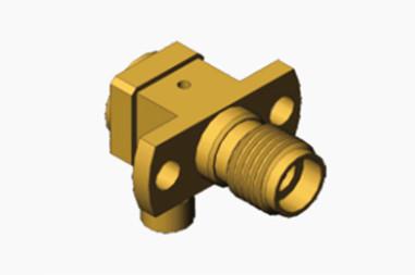China K2.92 Right Angle Brass Female 2-hole Flange RF Connector For CXN3506/MF108A Cable for sale