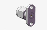 China K Male 2.92mm Series Stainless Steel 2-hole Flange RF Coaxial Connector for sale
