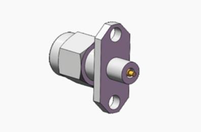 China K2.92 Male Stainless Steel Two Hole Flange with Microstrip Contact Connector for sale