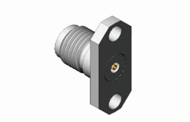 China K2.92mm Female Stainless Steel 2-hole Flange RF Coaxial Connector With Micro-strip for sale