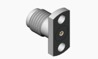 China K2.92 Female Flange Stainless Steel RF Coaxial Connector with Microstrip for Communication for sale
