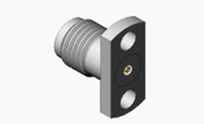 China K2.92 Female Flange Stainless Steel RF Coaxial Connector with Microstrip for Communication for sale
