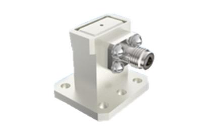 China 15GHz-22GHz K2.92mm Right Angle  to WR51 Waveguide Coaxial Adapter for Aerospace for sale