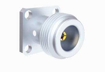 China Stainless Steel Solder Clamp N Female Coaxial Connector for 2 Semi-rigid / flexible Cable Frequency Range DC-11GHz N-KFB2G-15 for sale