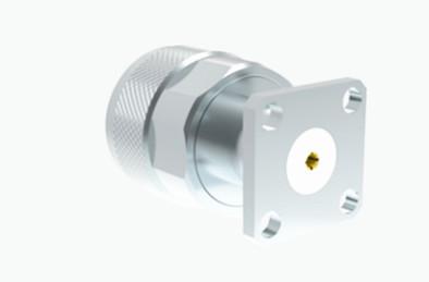 China Nickel Plated N Male Flange Mounted RF Coaxial Connector With Microstrip for sale