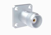 China TNC Female Nickel Plated 50Ohm Flange Mount Stainless Steel RF Coaxial Connector for sale