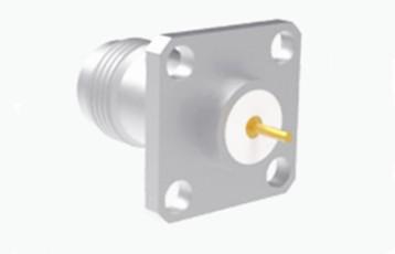 China TNC Female 4-hole Flange Mount with Long Micro-strip RF Connector for sale