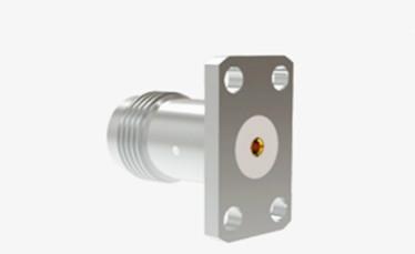 China TNC Female 4-hole Flange RF Coaxial Connector with Microstrip for sale