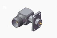 China High Performance TNC Female Microstrip RF Connector with Right Angle Design for sale