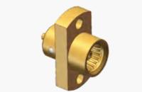 China BMA Female Brass Flange Mount with Microstrip RF Coaxial Connector for sale