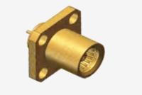 China Brass BMA Female 4-hole Flange High Performance RF Coaxial Connector for sale