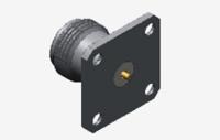China High Performance N Type Female RF Coaxial Connector with Microstrip for sale