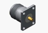 China N Female Brass Pin Flange Mount RF Connector with Microstrip for sale