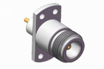 China Gold Plated Stainless Steel Housing N Series Female RF Coaxial Connector for High Frequency Applications for sale