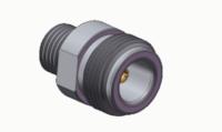 China N Female Bulkhead RF Connector With Microstrip With M10X1 for sale
