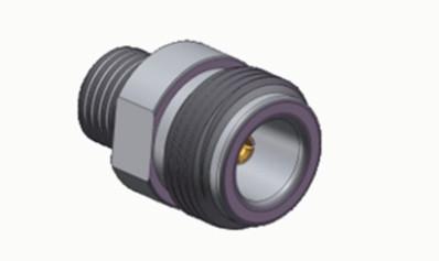 China N Female Bulkhead RF Connector With Microstrip With M10X1 for sale