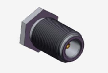 China N Female Nickel Plated Bulkhead RF Coaxial Connector With Microstrip for sale