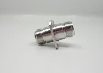 China Stainless Steel N Type Female to Female 4 Hole Flange Adapter 11GHz for sale