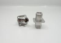 China Stainless Steel N Type Female to Female 4 Hole Flange Adapter 11GHz for sale