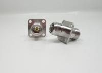 China Stainless Steel N Type Female to Female 4 Hole Flange Adapter 11GHz for sale