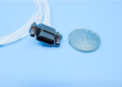 China Crimping Contact J30J Rectangular Micro D Connectors Female Socket Receptacle with Wire Length 200mm, 300mm, 50cm, 100cm for sale