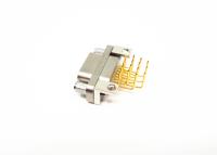 China Gold Plated Center Conductor 15 Contacts Pitch Distance 2.54 x 2.54 J30J Micro D Connectors Used for Right Angle PCB Connect for sale
