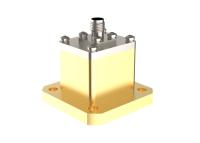 China 9.84-15GHz WR75 to SMA Female End Launch Waveguide to Coax Adapter Brass SMA/BJ120-KFE for sale