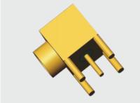 China SMP Male Right Angle RA Limited Detent Connector Solder Attachment Through Hole PCB for sale