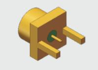 China Gold Contact SMP Male Smooth Bore Microstrip Connector Through Hole Soldering PCB for sale