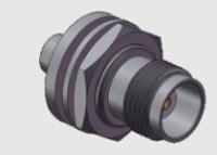 China Bulkhead Mount TNC To MCX Female / Jack To Female / Jack RF Coaxial Adapters Up To 6GHz for sale