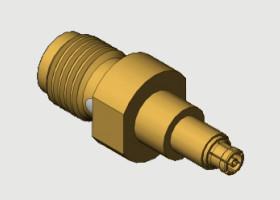 China Straight SMA Female To Mini SMP (SMPM, SSMP) Female Adapters Up To 18 GHz for Harsh Environments for sale