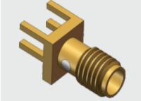 China SSMA Female PCB Connector 18GHz 50Ω 4 Leg Through Hole Solder for sale