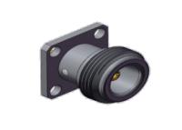 China 4 Hole Flange Mount N Type Female Jack RF Coaxial Connector Frequency Up To 11GHz for sale