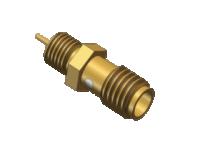 China SSMA Female / Jack Bulkhead Mount RF Coaxi Microstrip Connector , Screw 10-36UNS-2 for sale