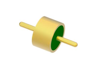 China 50Ohm RF Single Pin Header Hermetic Glass To Metal Seal M2516-71 for sale