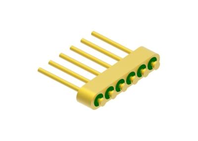 China 6-pin 0.4mm Pin Diameter Hermetic Seal Header With Gold Wire Bonding Surface MC-629-JH for sale