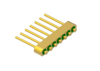 China 7-Pin Nail Head Glass To Metal Hermetic Seal Header With Gold Wire Bonding Surface MC-630-JH for sale