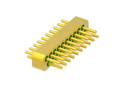 China 20 Pins 2 Rows 0.5mm Pin Diameter Hermetic Header Connectors With Gold Wire Bonding Surface MC-827T1-JH for sale