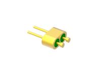 China 2-Pin Nail Head Diamter 0.3mm Pin Glass To Metal Hermetic Header With Gold Wire Bonding Surface MC-1085-JH for sale