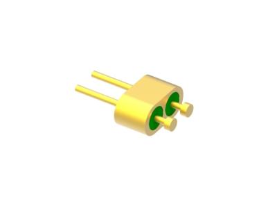 China 2-Pin Nail Head Diamter 0.3mm Pin Glass To Metal Hermetic Header With Gold Wire Bonding Surface MC-1085-JH for sale