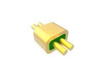China Kovar 4J29 2-Pin Header Connector Hermetic DC Straight Cut For Solder MC-1764-JH for sale