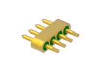 China 4-Pin Chamfer Glass To Metal Hermetic Seal Header With Gold Wire Bonding Surface MC-2061T-JH for sale
