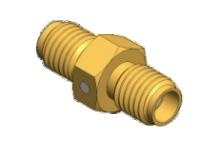 China Straight SSMA / Mini SMA Female to Female Jack to Jack RF Coaxial Adapters Up to 18GHz for sale