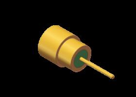 China Hermetically Sealed 50Ω Gold Plated SMPS SMPM RF Connector Male PCB 60GHz  for PCB Soldering for sale