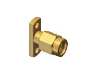 China SSMA Male RF Connector 2 Hole Flange Mount 18GHz 50Ω for sale