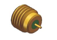 China 50Ω Hermetically Sealed SMPM Male Bulkhead RF Coaxial Connector 0.3MHz-40GHz 170V for sale